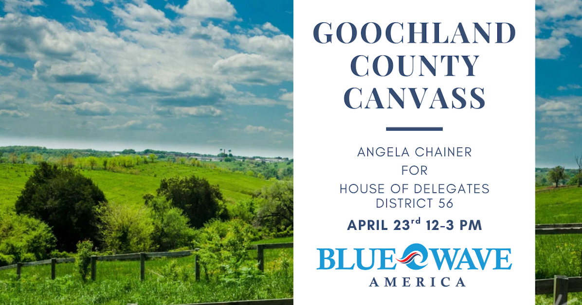 Knock doors in Goochland County with Angela Chainer for HD 56 · Mobilize