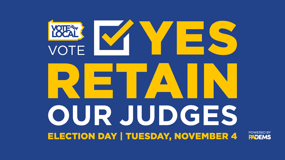 Vote Yes Yard Sign · Pennsylvania Democratic Party