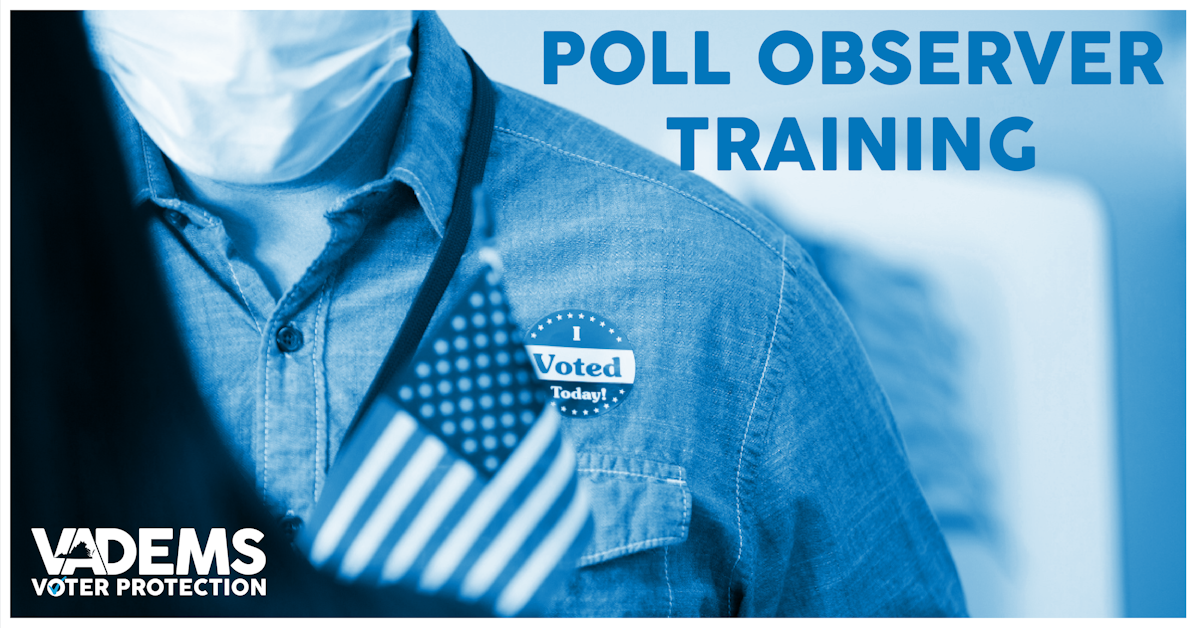 VA Poll Observer Training: June Democratic Primary · Mobilize