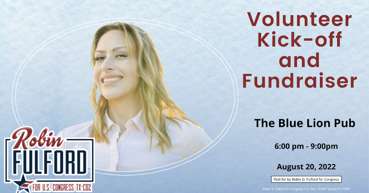 Fulford for Congress Volunteer Kick-off and Fundraiser · Mobilize