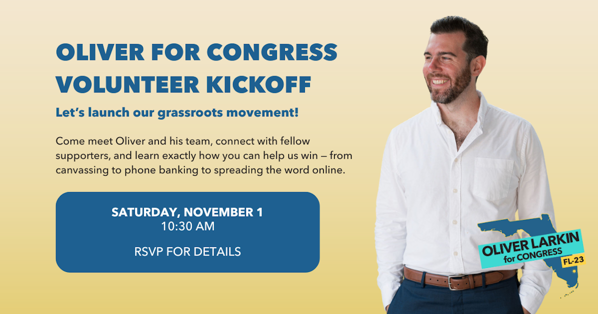 Oliver for Congress Volunteer Kickoff · Mobilize