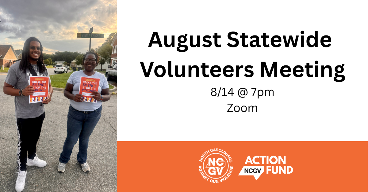 NCGV August Statewide Volunteers Meeting · Mobilize