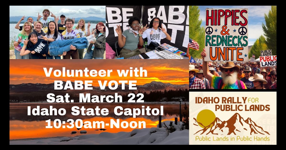 Volunteer with BABE VOTE at Public Lands Rally · Mobilize