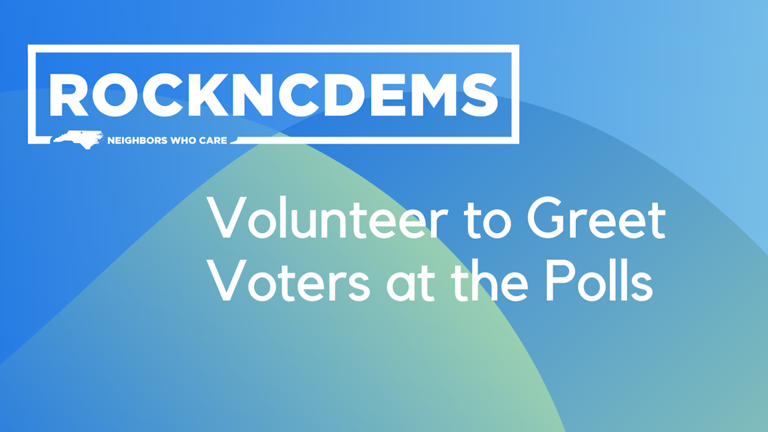 Early Voting Poll Greeting | Rockingham County One Stop Voting Sites ...