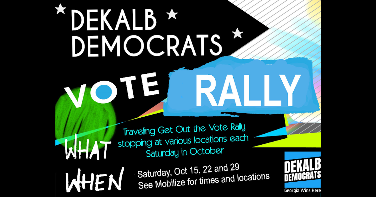 Traveling GOTV Rally - Central DeKalb - with Commissioners Ted Terry ...