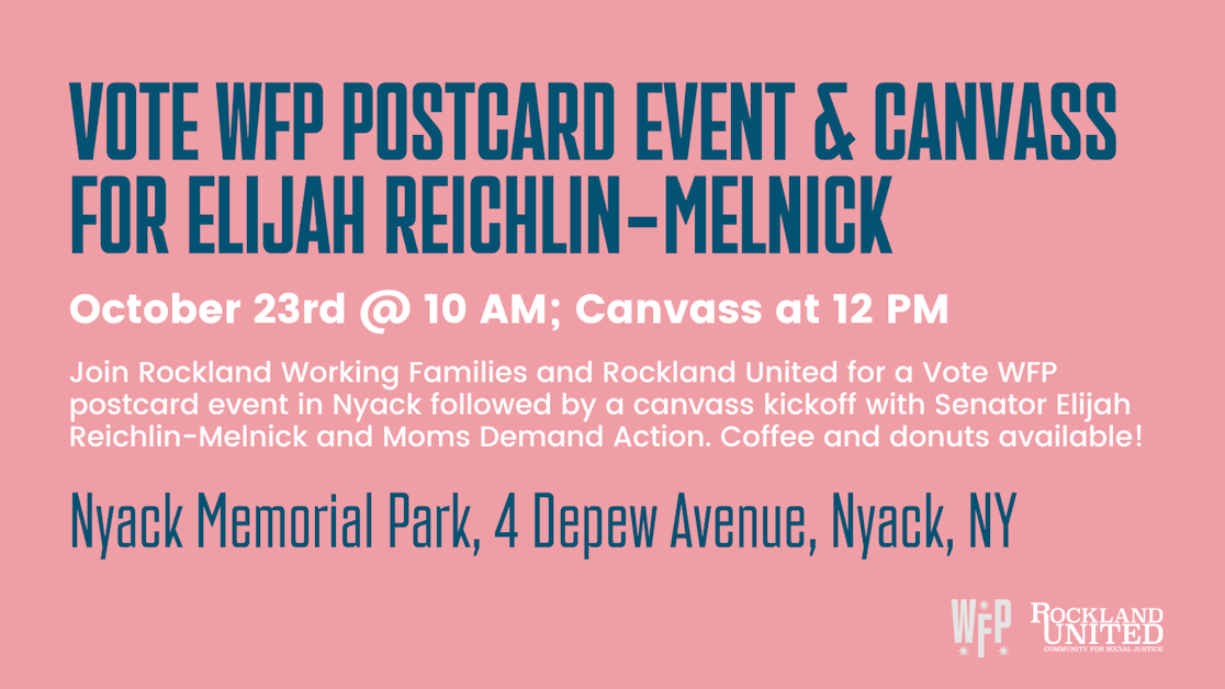 Vote WFP Postcard Event and Canvass for Elijah Reichlin-Melnick ...