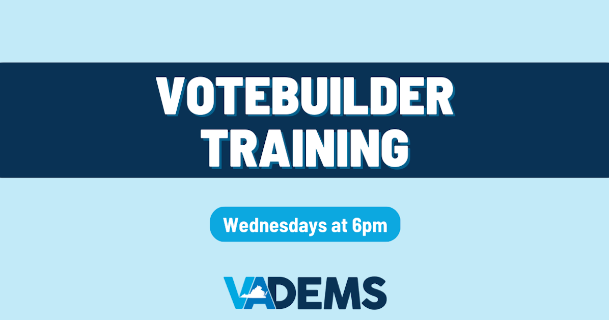 Virginia Votebuilder Training · Democratic Party of Virginia