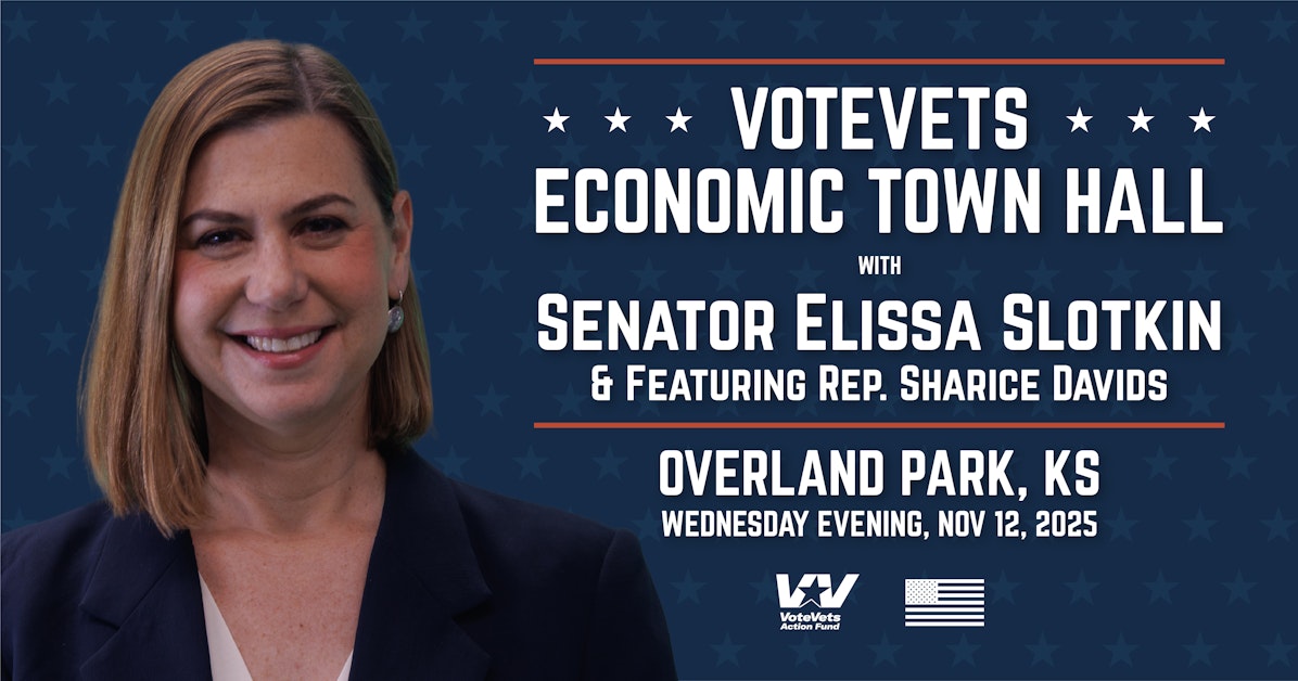 VoteVets Economic Town Hall w/Senator Elissa Slotkin & Feat ...