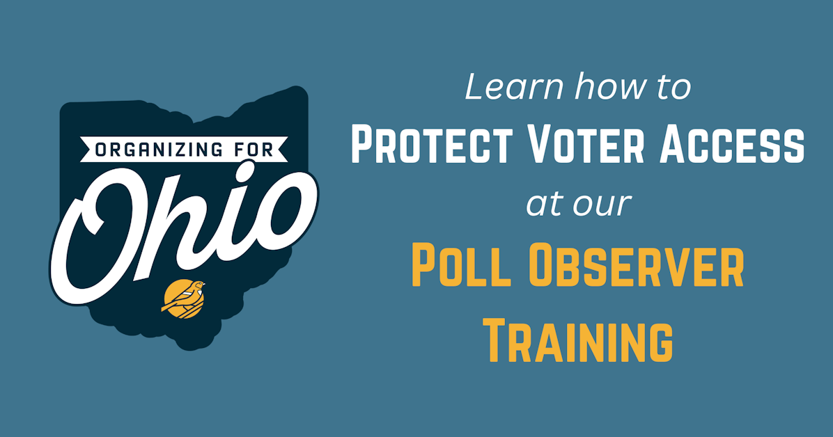 Poll Observer Training to Protect Voter Access (Cleveland Metro Area ...