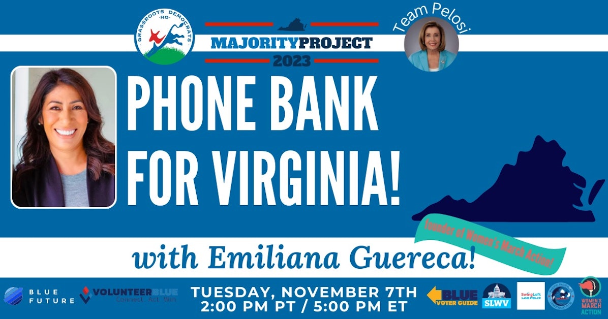 Make Calls for Virginia Democrats w/ Emiliana Guereca! · Mobilize