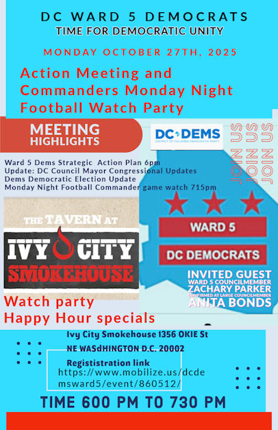 Action Meeting and Commanders Monday Night Football Watch Party · DC ...