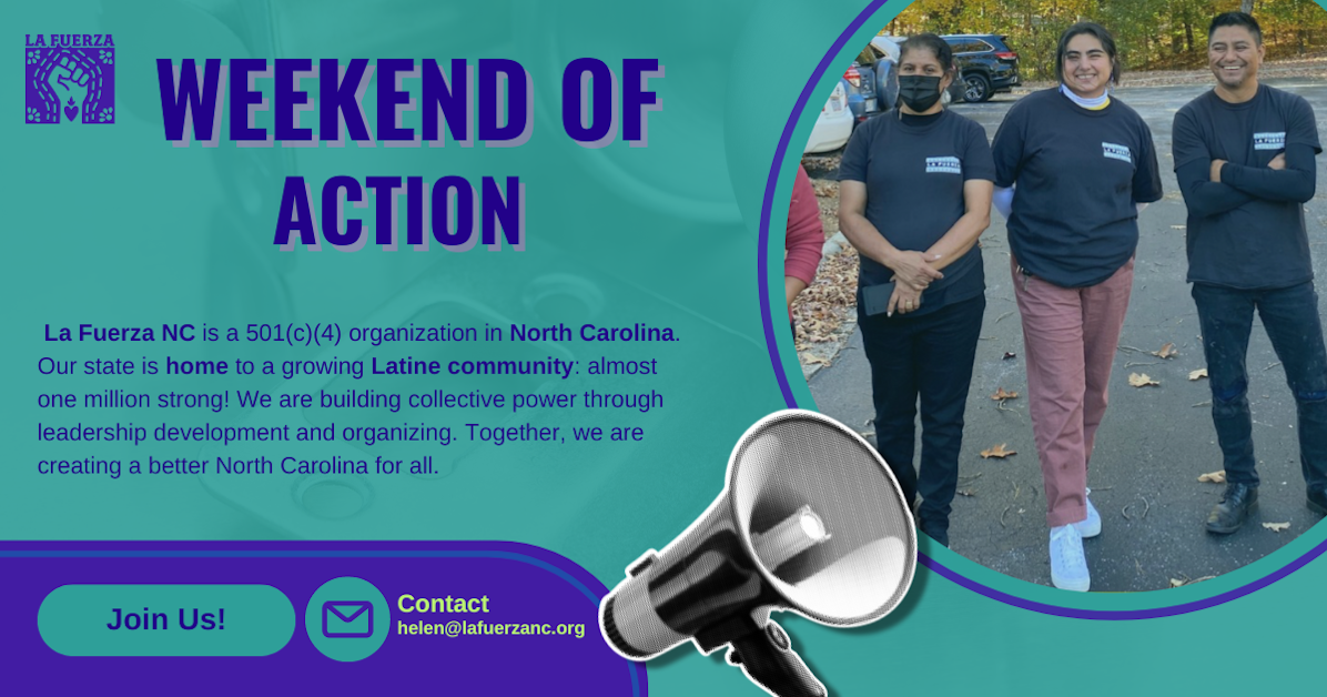 Weekend of Action/Fin de Semana de Acción Wake County · Mobilize