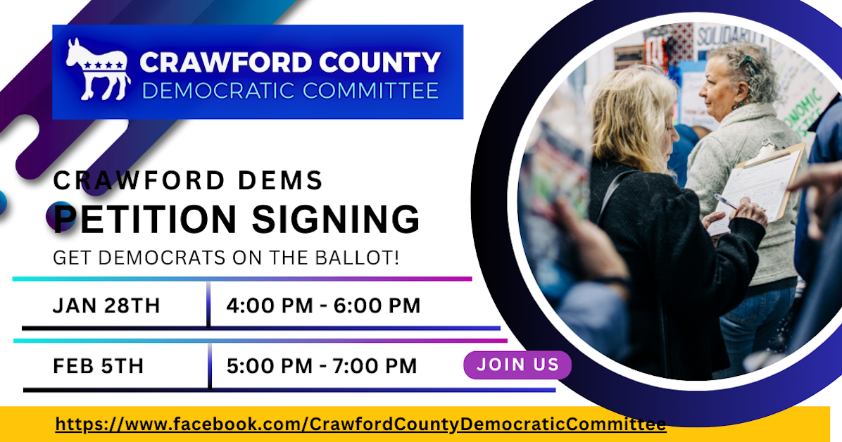 Crawford Dems Petition Signing Event! · PA Democratic Party