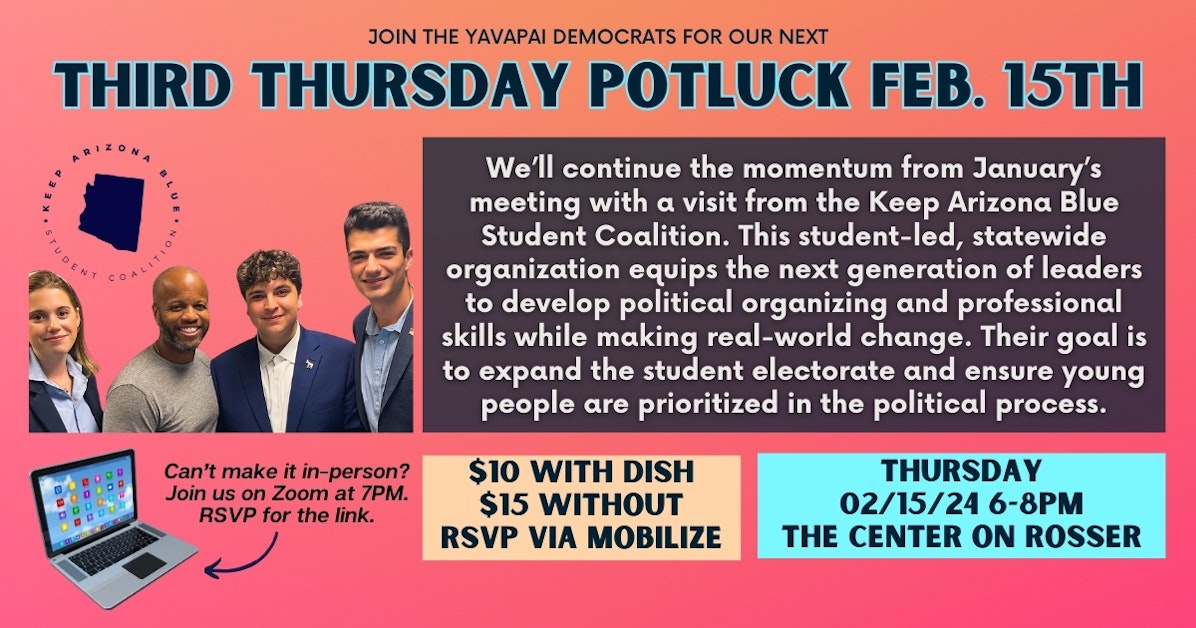 February General Meeting & Potluck · Project 15/30