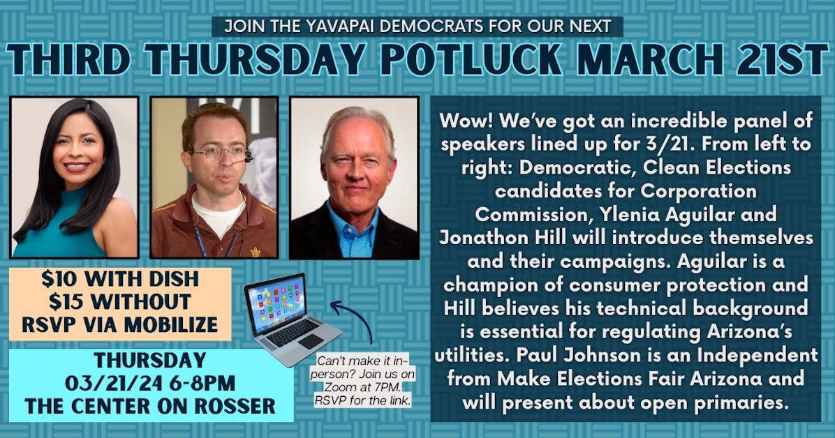 Third Thursday General Meeting & Potluck · Project 15/30