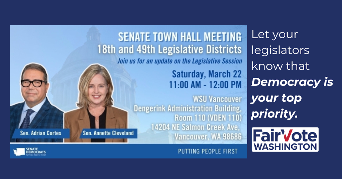 Mid-Session Senate Town Hall for Leg. District's 18 and 49 · Mobilize