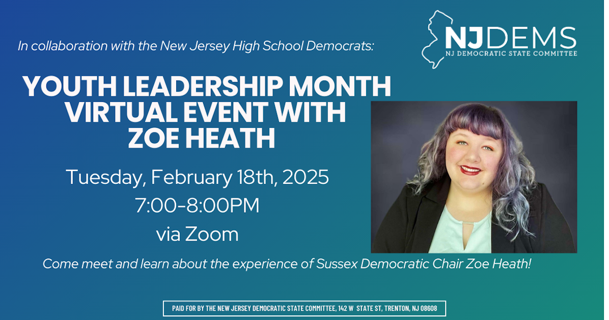 Youth Leadership Month Virtual Event - NJHSD & Zoe Heath · New Jersey ...