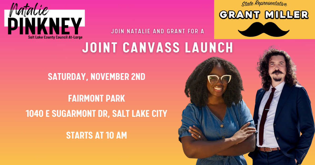 Natalie Pinkney and Grant Miller Joint Canvass · Mobilize