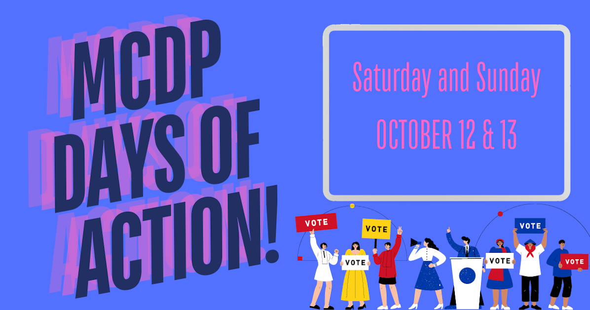 MCDP DAYS OF ACTION LD 2 with Schwiebert, Simacek, and County ...