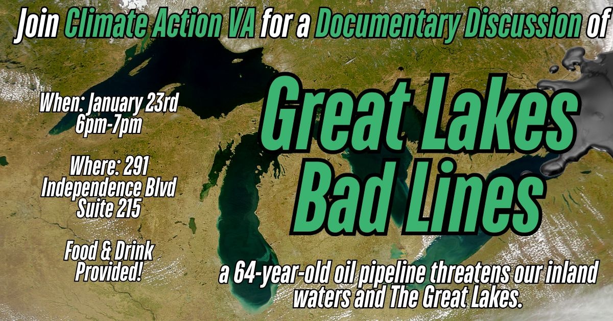 Documentary & Discussion: Great Lakes, Bad Lines · Climate Action Campaign