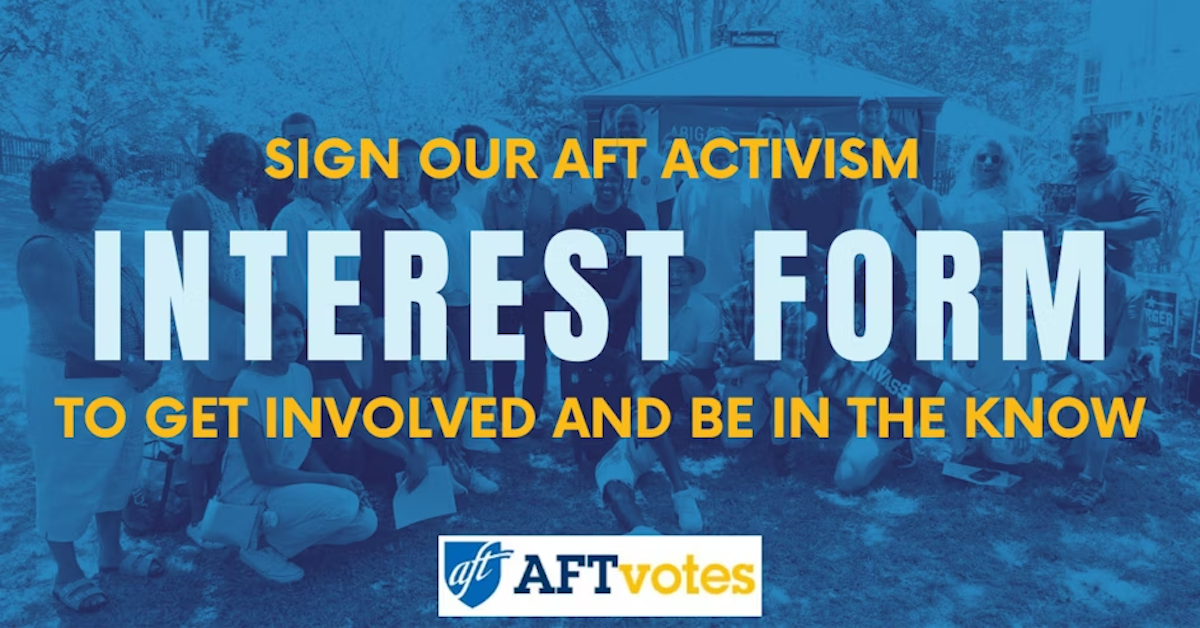AFT Activists Events Interest Form · AFT