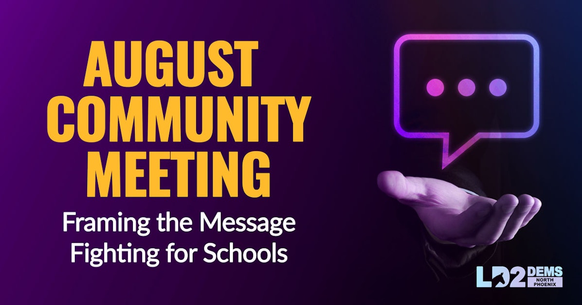 August LD2 Community Meeting · LD2 Democrats 2026