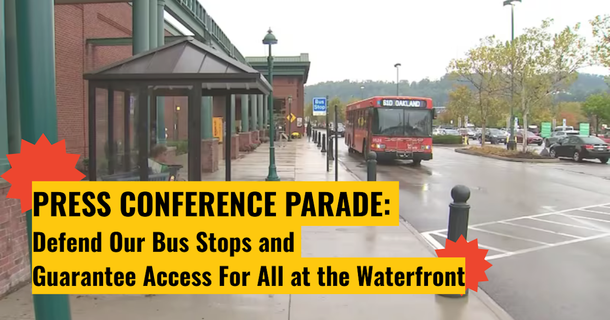 PRESS CONFERENCE AND PARADE: Celebrate the Waterfront Bus Stop ...