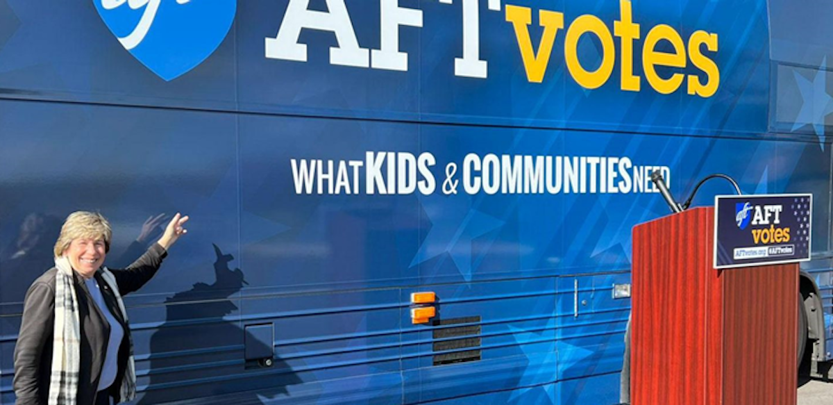 What Kids and Communities Need Bus Tour - Cincinnati Rally! · AFT