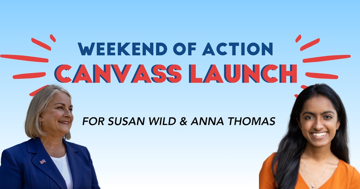 #TeamWild August Weekend of Action for Susan Wild & Anna Thomas ...
