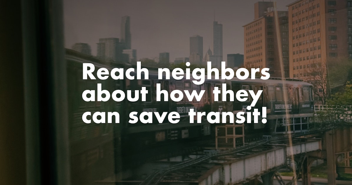 "CTA Chats" Outreach | Belmont Blue Line · Mobilize