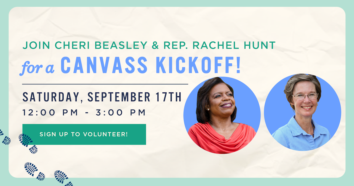 Canvass with Cheri Beasley and State Rep. Rachel Hunt in Charlotte ...