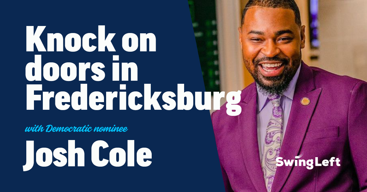 Canvass for Josh Cole with Swing Left! · Swing Left