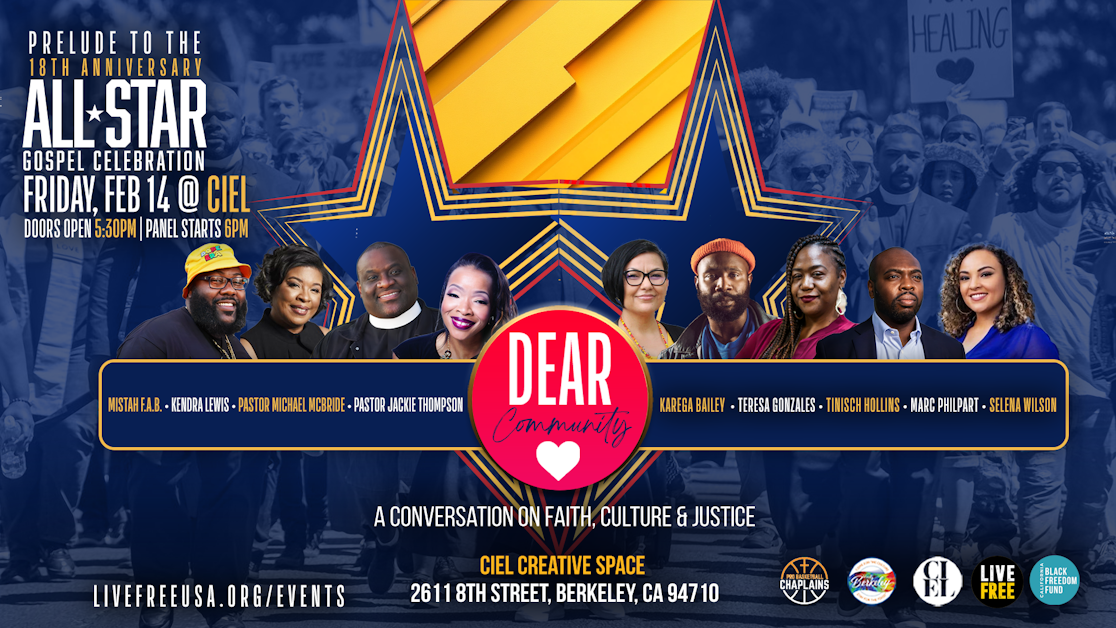 Dear Community: A Conversation on Faith, Culture & Justice · Live Free USA
