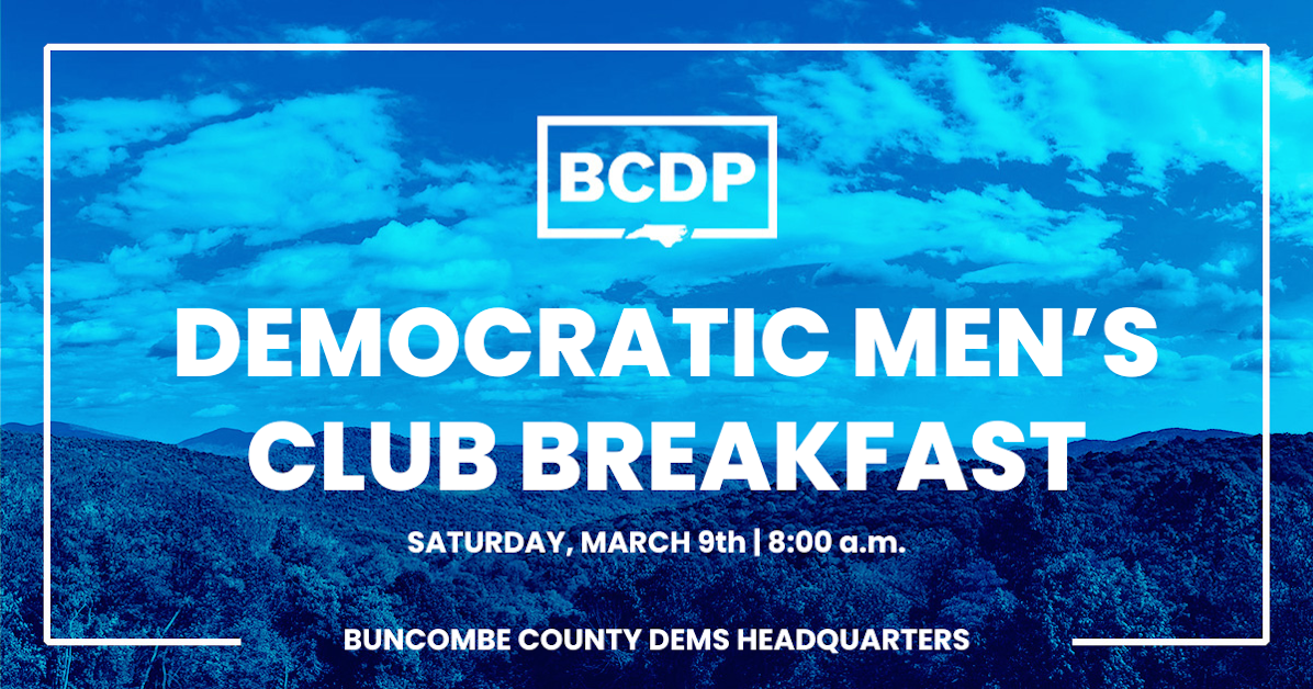 Democratic Men's Club Breakfast · North Carolina Democrats