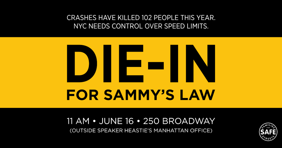 Die-In For Sammy's Law · Mobilize
