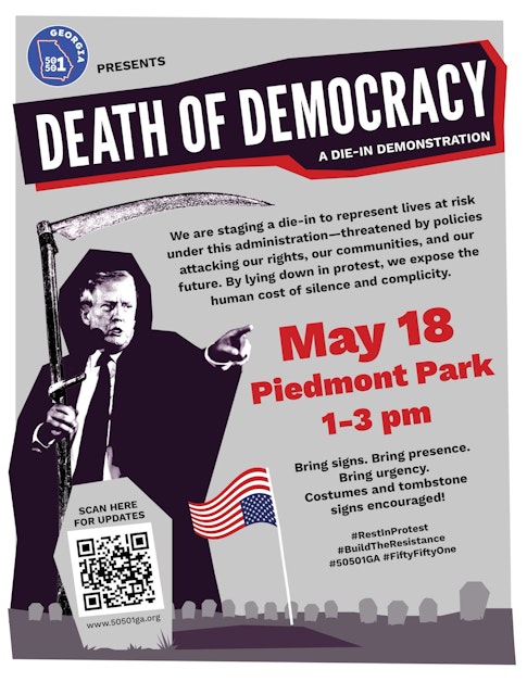 Death of Democracy: A Die-In Demonstration · Mobilize