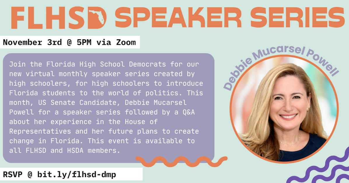 Florida High School Democrats Speaker Series with Debbie Mucarsel ...