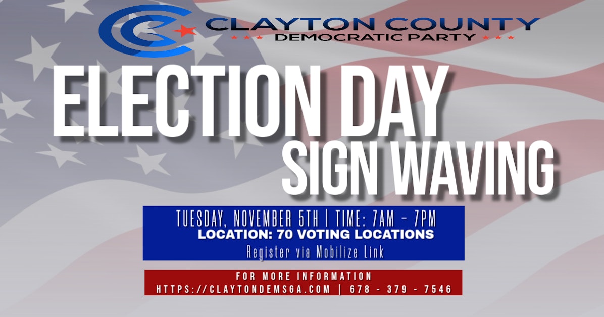 Election Day Sign Waving · Mobilize