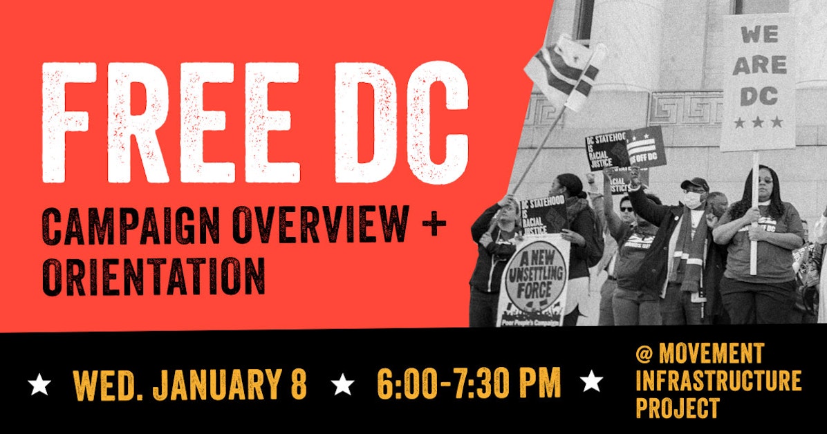 Free DC Campaign Orientation · Harriet’s Wildest Dreams