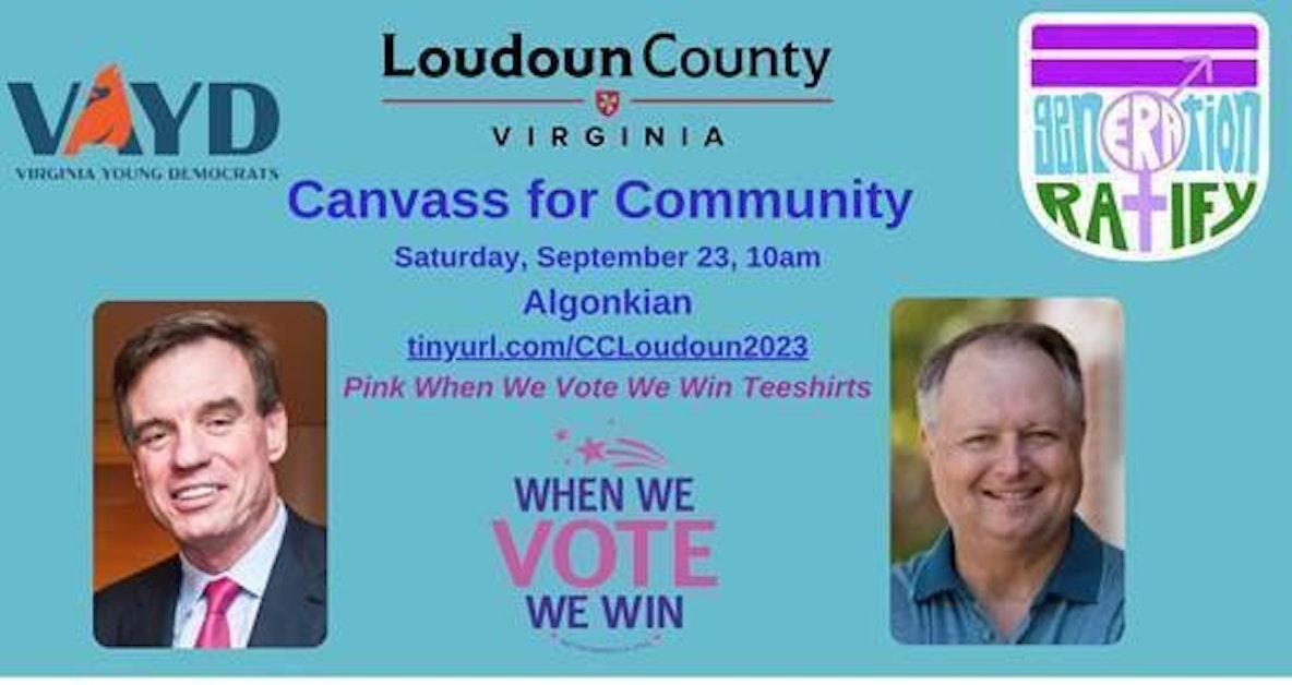 Knock Doors for Russet Perry and Dems in Algonkian with Senator Mark ...