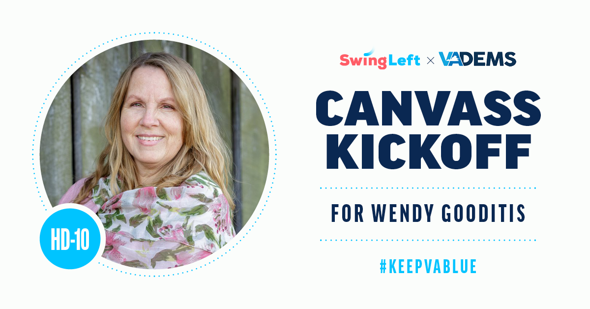 Knock Doors for Wendy Gooditis on Oct 30 with Swing Left & VA Dems ...