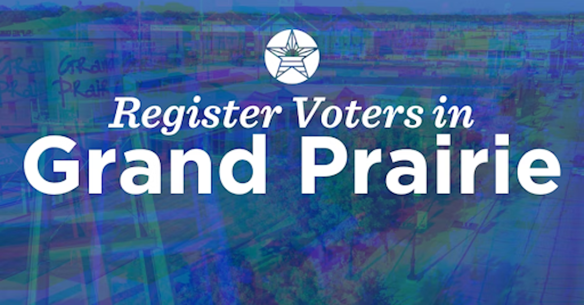 Register Voters @ Grand Prairie DPS Office (OUTSIDE) · Mobilize