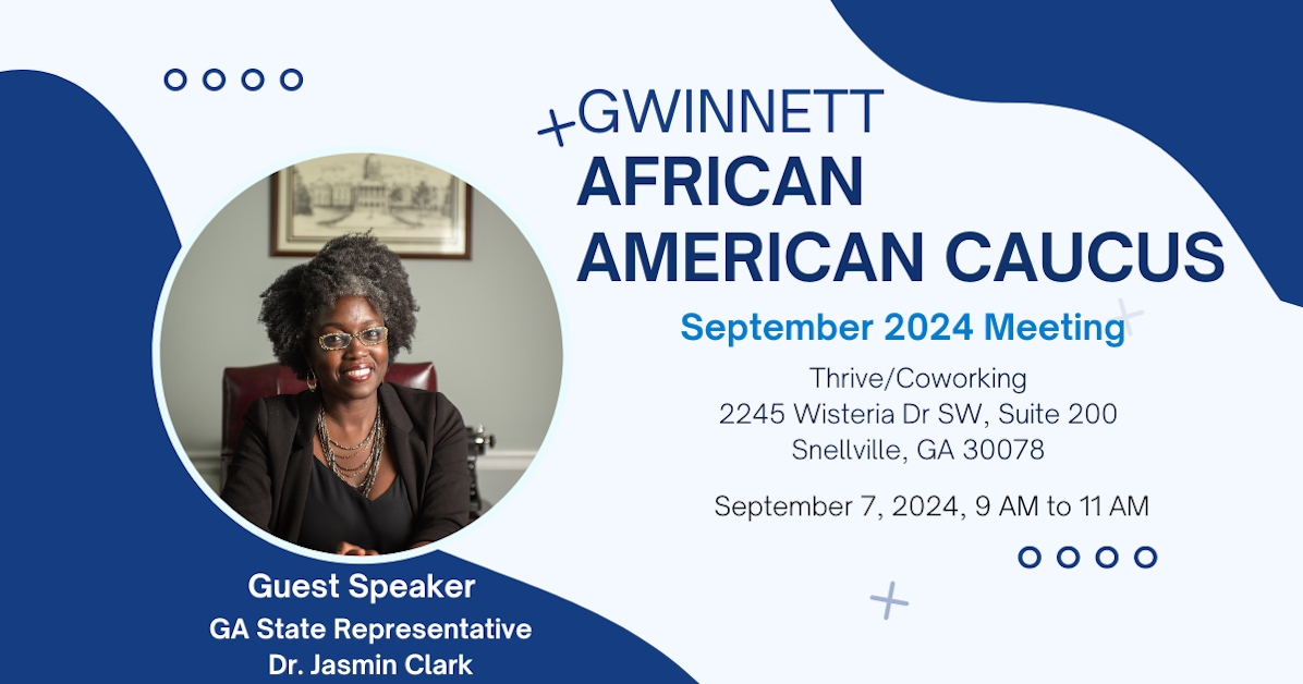 Representative Jasmine Clark Speaks at Gwinnett African American Caucus ...