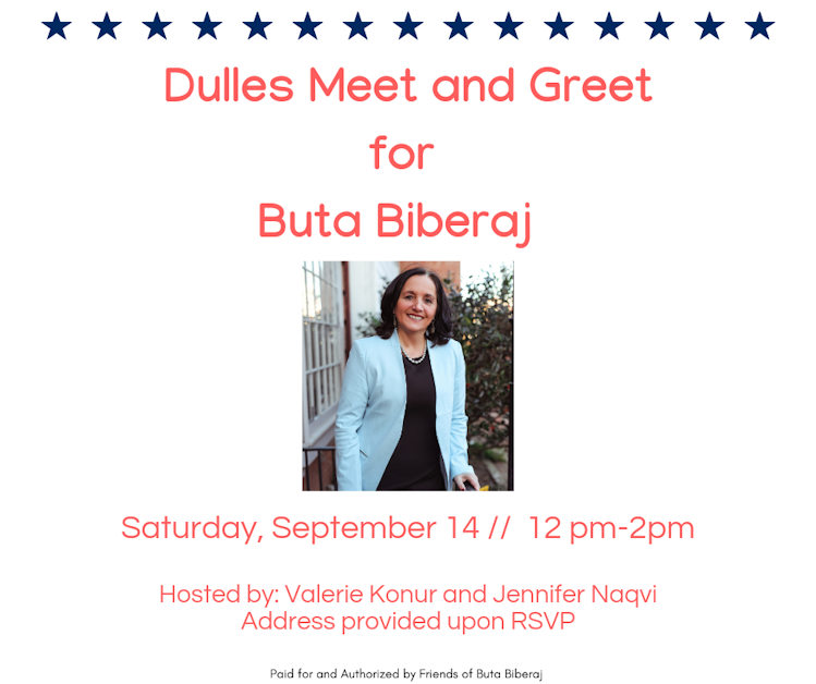 Meet and Greet in Dulles · Buta Biberaj for Commonwealths Attorney