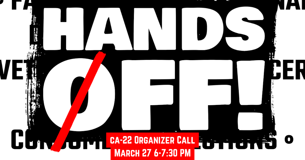 CA-22 Hands OFF! Organizer Training · Activate America