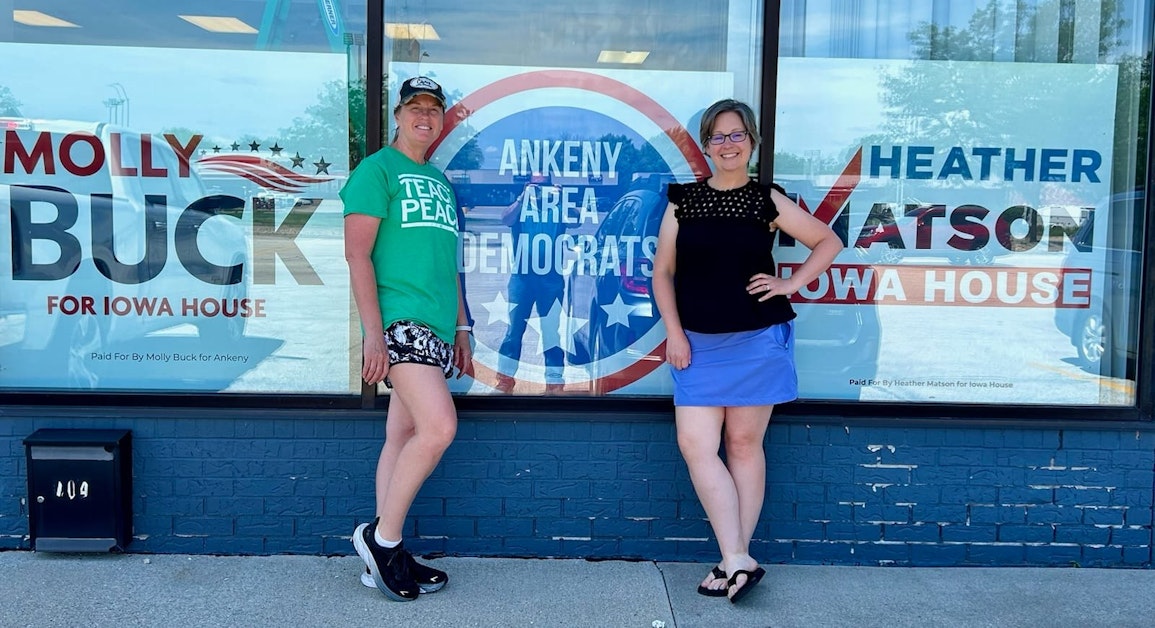 Saturday Canvass Launch- Molly Buck and Heather Matson for Iowa House ...