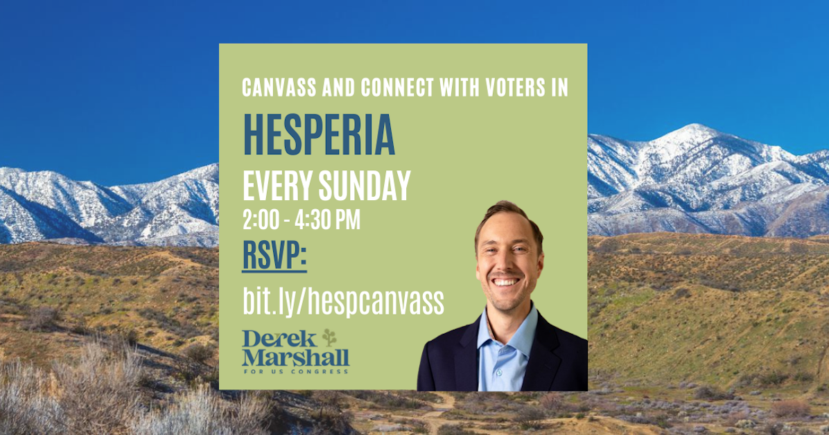 Hesperia - Walk with Team Derek Marshall! · Mobilize