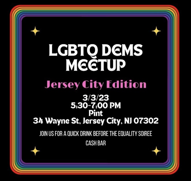 LGBTQ+ Meetup Jersey City Edition · New Jersey Democratic State Committee