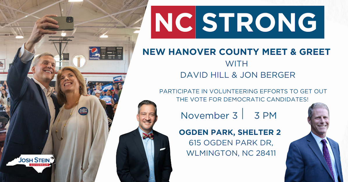 Canvass with Josh Stein, David Hill, & Jon Berger! · David Hill for NC Senate