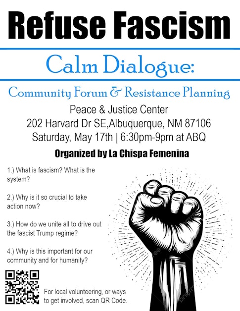 Calm Dialogue: Community Forum & Resistance Planning · Mobilize
